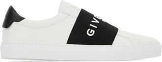Givenchy Low-Top Sneaker - Slip-On Sneakers With Black Band Logo Detail - Gr. 36,5 (EU) - in Weiß - für Damen