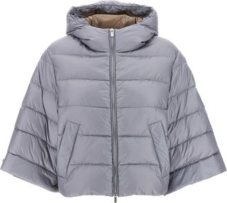 PESERICO Femme, Vestes, Gris, Taille: 36 FR Cape Down Jacket