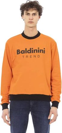 Baldinini SweaT-shirt &agrave; col rond - Homme - Sweatshirts et sweats &agrave; capuche - Orange - Taille: S