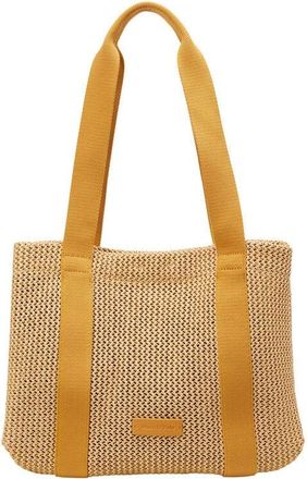Marc O'Polo Damen Shopper M in Crochet-Raffia-Bast-Optik