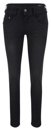 Herrlicher Gila Slim Reused Denim Black Jeans (26W/30L, Tempest)