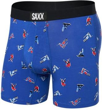 SAXX Underwear Co. Boxer Vibe super doux pour homme avec poche, Bleu sport dhiver, Large