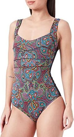 Haute Pression Femme T8086 Co1 Maillot de bain une pi ce, Multicolore, 38 Grande taille EU