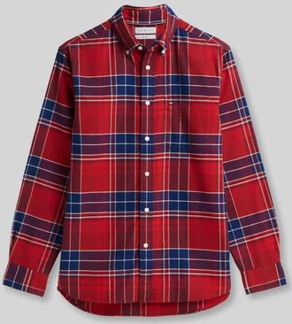 Tommy Hilfiger Regular Fit Freizeithemd aus reiner Baumwolle