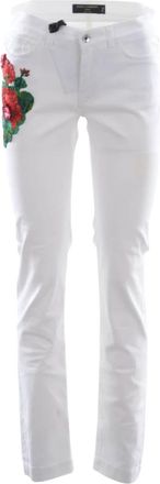 Dolce & Gabbana Femme, Jeans, Blanc, Taille: 36 FR Dolce & Gabbana Women Denim Jeans