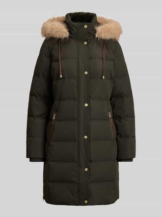 Lauren Ralph Lauren Regular Fit Daunenmantel mit Besatz aus Webpelz