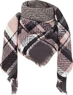 Generic &Eacute;charpe en mousseline pour adulte - &Eacute;charpe &agrave; pompons - Chaude, douce et &eacute;paisse - Grande couverture - &Eacute;charpe pour femme - Soie bleue, b, taille uniq