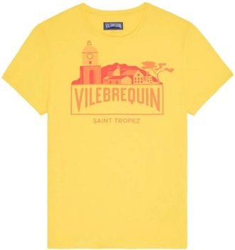 Vilebrequin Homme, Tops, Jaune, Taille: 3XL T-shirt en coton City
