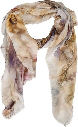 Faliero Sarti Femme, Accessoires, Multicolore, Taille: ONE Size Stola in misto cashmere fantasia floreale