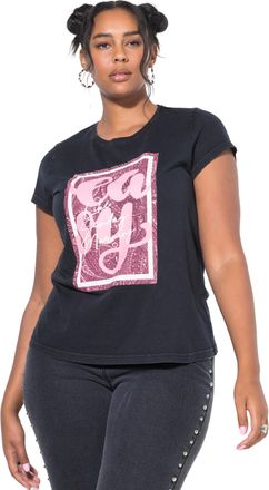 STUDIO UNTOLD Damen große Größen Übergrößen Plus Size T-Shirt, Classic Shape, Paisley-Statement anthrazit Melange 54+ 843893121-54+