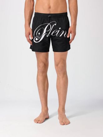 Philipp Plein Badeshorts aus technischem Gewebe mit gesticktem Logo und Kordelzug