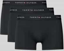 Tommy Hilfiger Trunks mit elastischem Bund mit Label-Intarsien im 3er-Pack