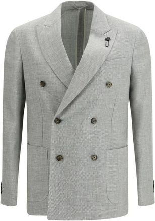 Lardini Homme, Vestes, Gris, Taille: XL Blazer Crois&eacute;