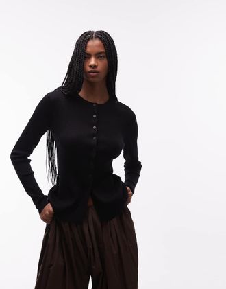 & Other Stories Strickjacke in Schwarz