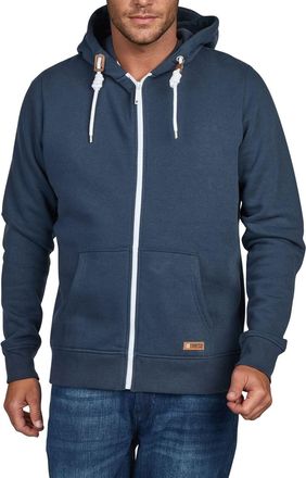 Riverso Sweatjacke Herren mit Kapuze Rei&szlig;verschluss Regular Fit RIVThilo Kapuzenjacke Blau 3XL, Gr&ouml;&szlig;e:3XL, Farbe:Navy