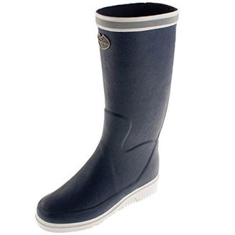 Le Chameau Bottes en caoutchouc doubl&eacute;es Evo Ponti Bleu marine par Le Chameau, bleu marine, 40 EU