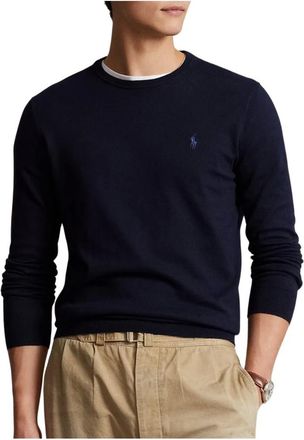 Polo Ralph Lauren Homme, Pulls, Bleu, Taille: XL Long Sleeve Sweater