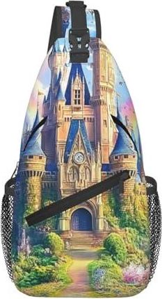 Generic Storybrooke Castle Sac &agrave; bandouli&egrave;re pour homme Bleu ciel et nuages