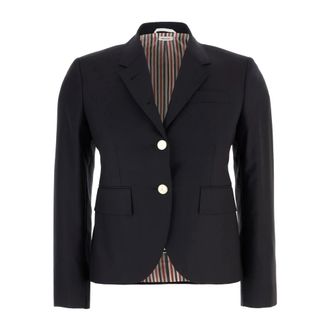 Thom Browne Twill High Armhole Sport Coat - - Jackets - Damen - Blau - M