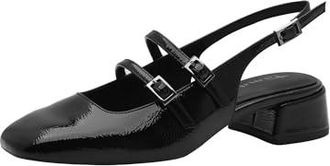 Tamaris Escarpins 1-29510-44 pour Femme, Noir brevet&eacute;, 38 EU, Imprim&eacute; Noir, 38 EU