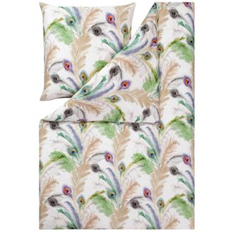 ESTELLA Mako-Satin Bettw&auml;sche Feather Multicolor
