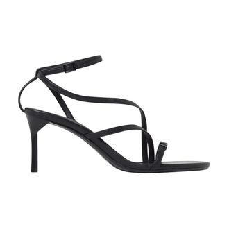 A|X Armani Exchange Femme, Chaussures, Noir, Taille: 37 EU Sandales &agrave; Talons Noires Design &Eacute;l&eacute;gant