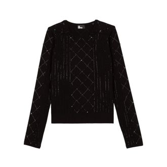 The Kooples Damen, Strickwaren, Schwarzk, SGr&ouml;&szlig;e