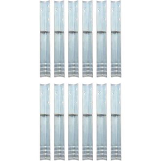 vidaXL Vidaxl - Bodenanker L-Form f&uuml;r Spielturm 12 Stk. Stahl 5 x 5 x 50 cm