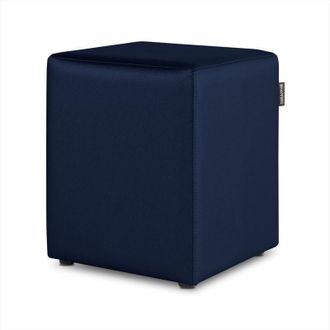 Happers Happers - Pouf Cube Similicuir Marine 1 unit&eacute; Marine