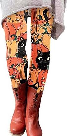 Generic Legging imprim&eacute; dHalloween pour femme, collant graphique effrayant taille haute, pantalon dentra&icirc;nement extensible, pantalon de yoga doux, v&ecirc;tement de