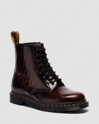 Dr. Martens 1460 Inferno Leder Schn&uuml;rstiefel in Rot, Gr&ouml;&szlig;e: 36