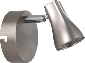 Eglo LED Deckenlampe Tiberio 1, Deckenstrahler, Stahl, Kunststoff in nickel-matt, warmwei&szlig;