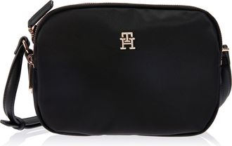 Tommy Hilfiger Damen Crossbody Bag Tasche Poppy Crossover Umhängetasche, Schwarz (Black), Einheitsgröße