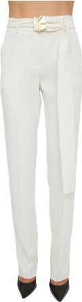 Marella Femme, Pantalons, Blanc, Taille: 46 FR Pantalone lungo