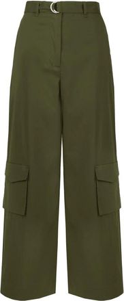 Bomboogie Femme, Pantalons, Vert, Taille: 40 FR Cargo Palazzo Pants