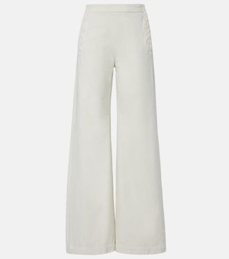 Nili Lotan Pantalon ample Reed en coton