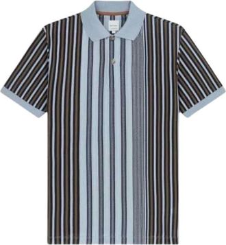 Paul Smith Homme, Tops, Multicolore, Taille: M Polo ray&eacute; ciel navy kaki Paul Smith Homme M1R 958P V03049 40