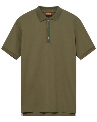 Mos Mosh Poloshirt mit Kontraststreifen an der Knopfleiste in