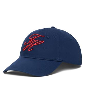 Tommy Hilfiger Cap Tommy Hilfiger Logo Embroidery Baseball Cap AM0AM14120 Dunkelblau