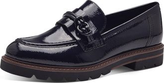 Marco Tozzi Damen Loafer ohne Absatz Vegan mit Blockabsatz, Lila (Purple Patent), 39 EU