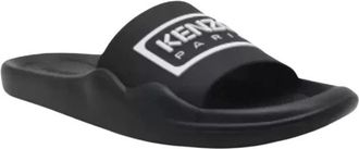 Kenzo Femme, Chaussures, Noir, Taille: 40 EU Mules Noires avec Logo Chaussures &Eacute;l&eacute;gantes d&Eacute;t&eacute;