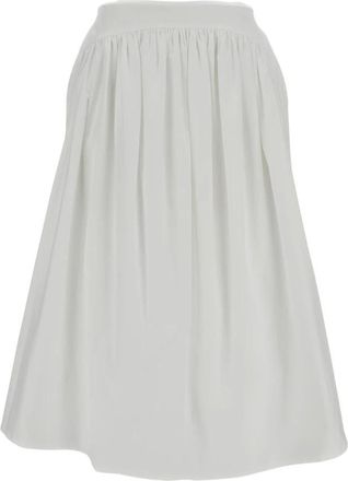Simone Rocha Femme, Jupes, Blanc, Taille: 36 FR Pressed Rosette Basque Skirt
