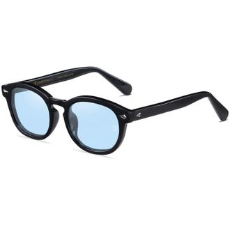 SHEEN KELLY Polarisierte Vintage Sonnenbrille Herren Damen mit Runden Nerd Frauen Bunte Linse Eyewear