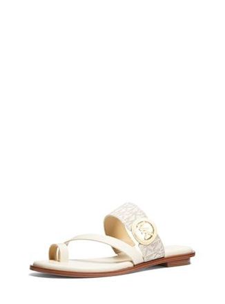 Michael Kors Femme Vera Flat Thong Sandal Plate, Vanille, 40 EU