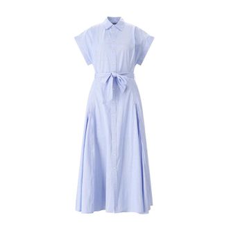 Polo Ralph Lauren Gestreiftes Hemdblusenkleid - - Dresses - Damen - Blau - L