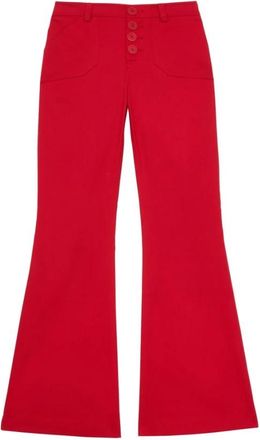 Ines De La Fressange Femme, Pantalons, Rouge, Taille: 38 FR Pantalon Charlotte