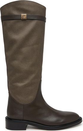 Coccinelle Klassische Stiefel Coccinelle Pansy Waxed E4 V63 43 01 01 Khakifarben