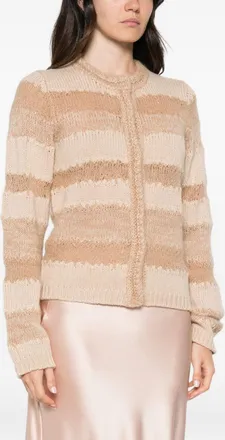 Fabiana Filippi Striped Wool Cardigan
