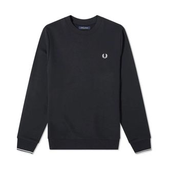 Fred Perry Authentic Crew Sweat - - Sweatshirts & Hoodies - Herren - Blau - S
