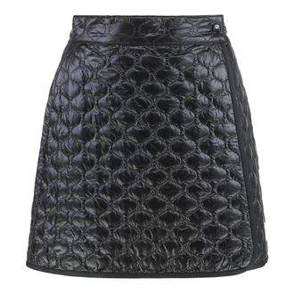 Moncler Femme, Jupes, Noir, Taille: 36 FR Mini-jupe matelass&eacute;e &agrave; carreaux avec rembourrage